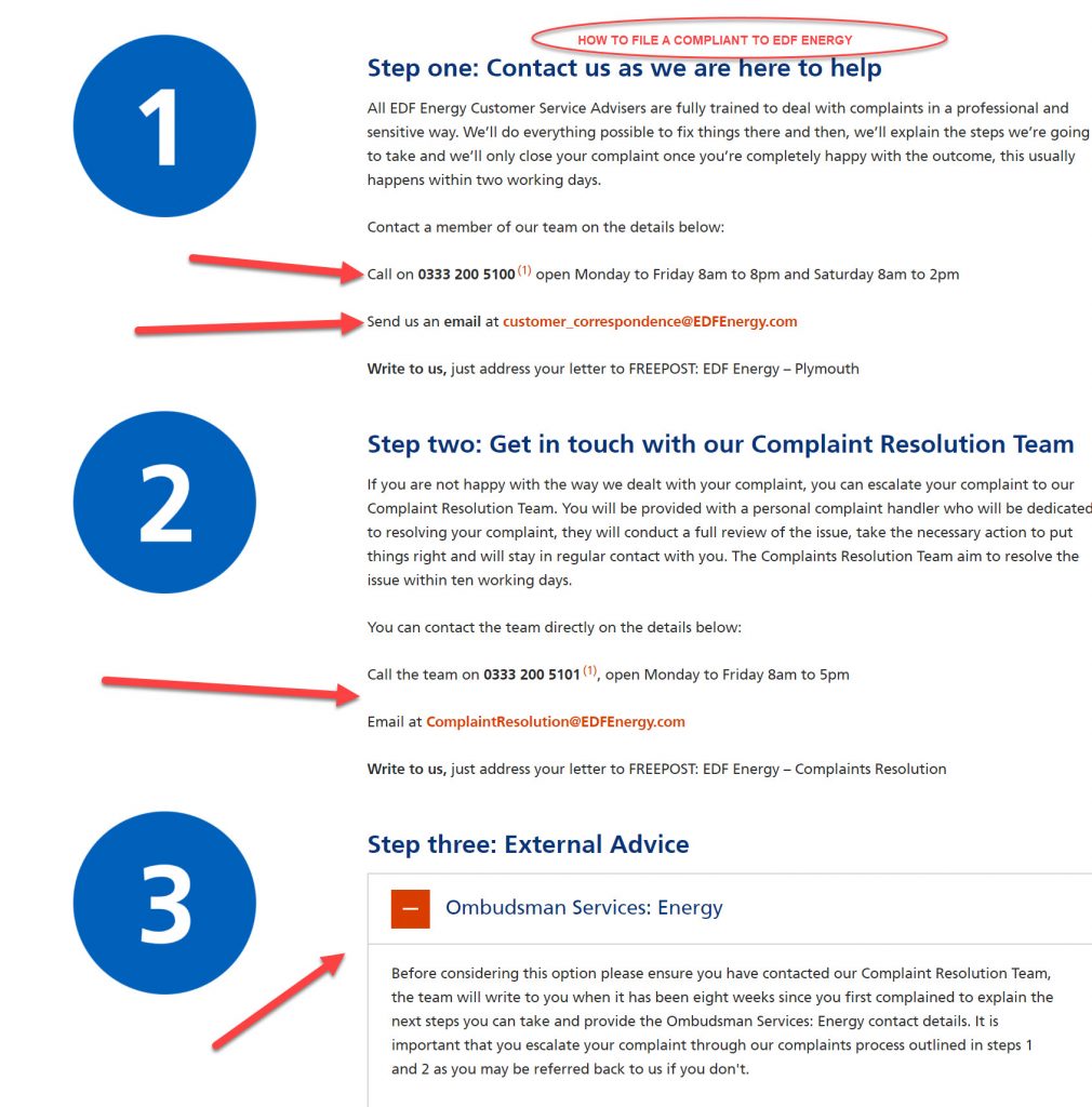 EDF Complaints Number Free 0800 096 9000 Form Email And Address